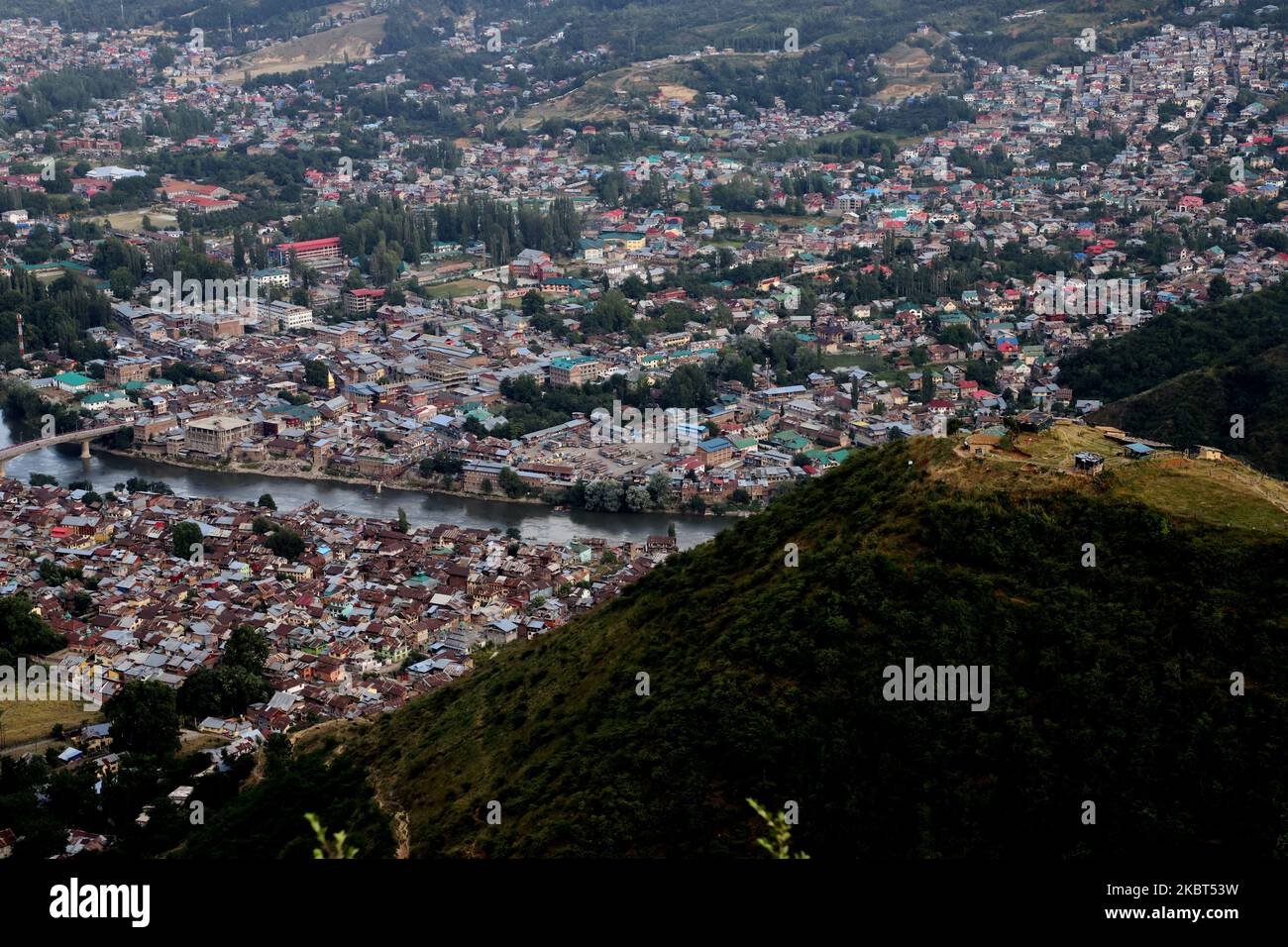 Aerial view of baramulla town hi-res stock photography and images - Alamy