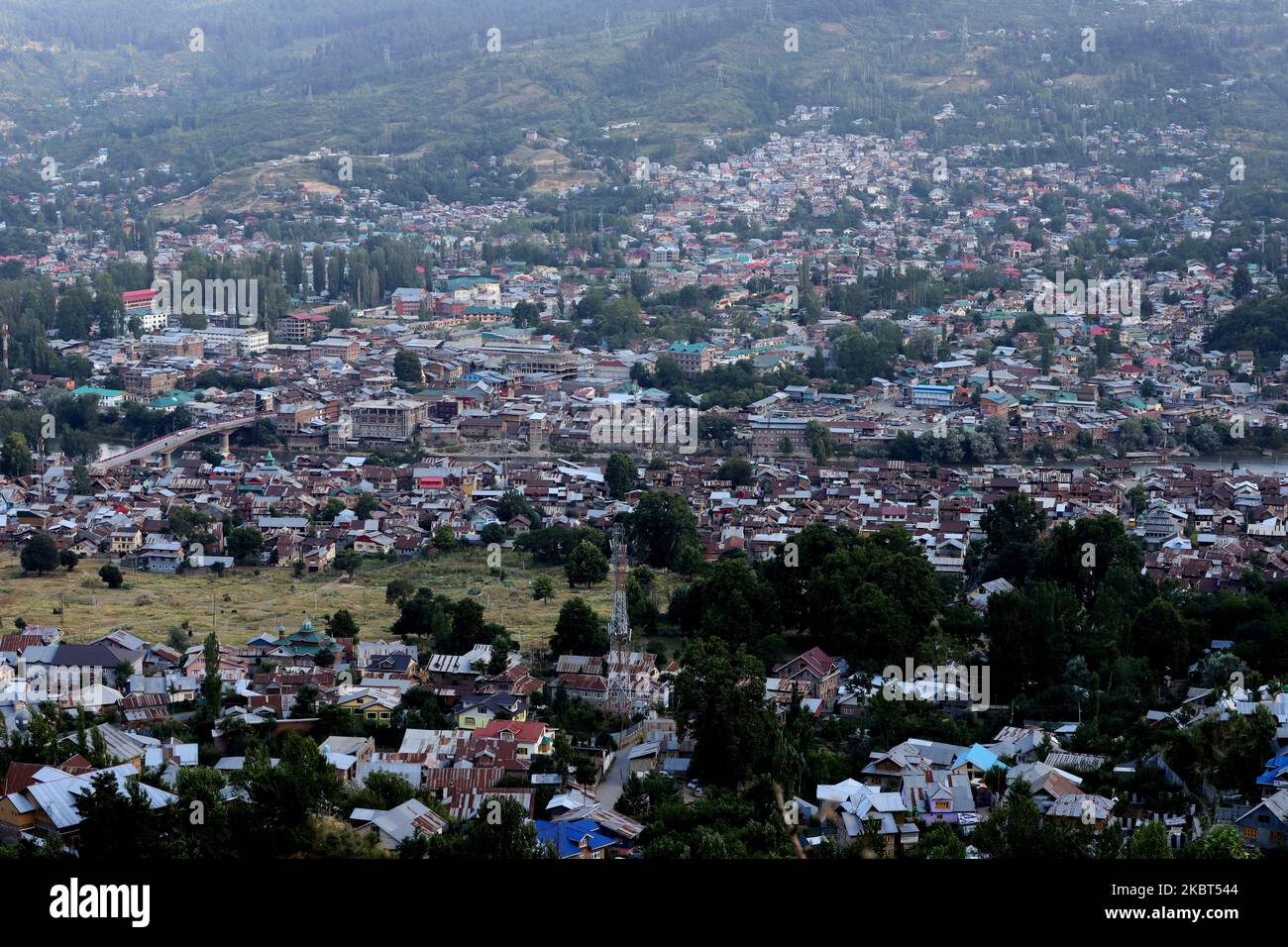 Aerial view of baramulla town hi-res stock photography and images - Alamy