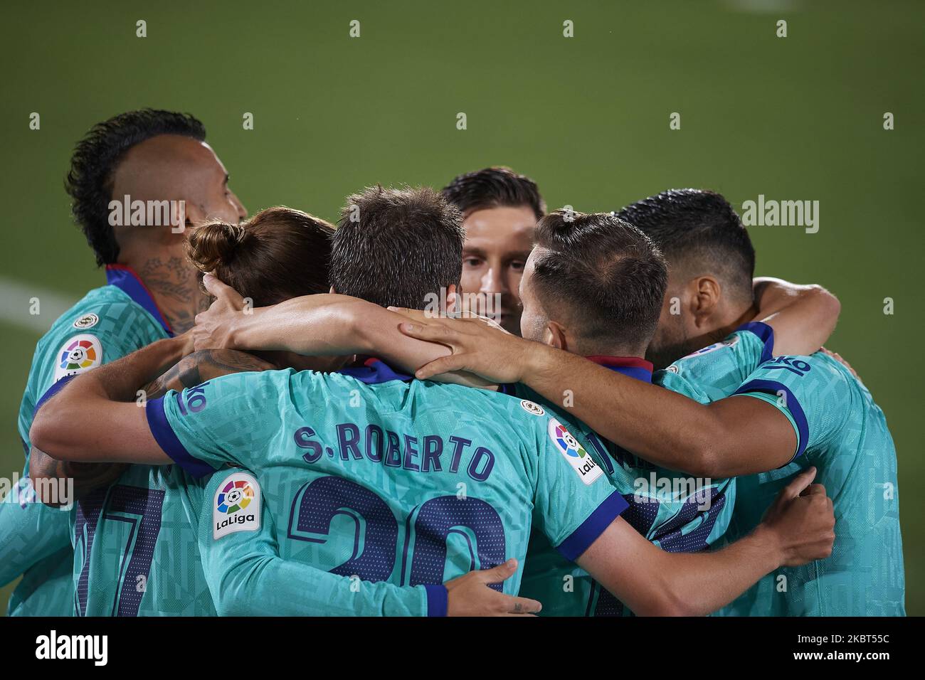 Antoine Griezmann of Barcelona celebrates after scoring his sides first ...