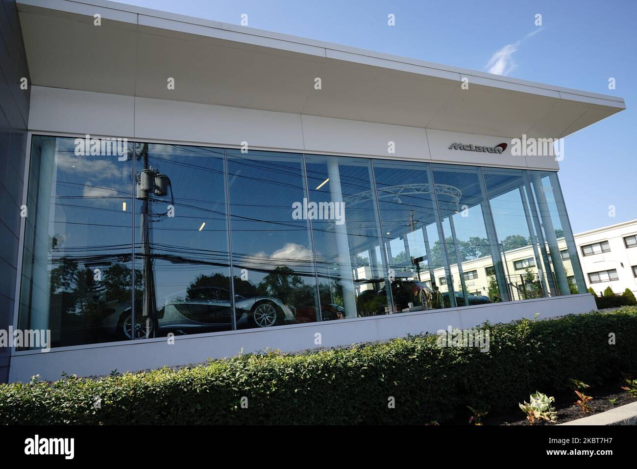 A view of McLaren dealership in Queens, New York, USA., on July 4, 2020 ...