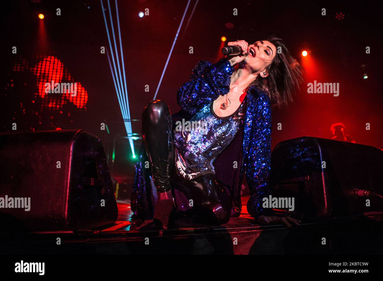 Italian singer Giorgia performs live at Mediolanum Forum in Milan ...