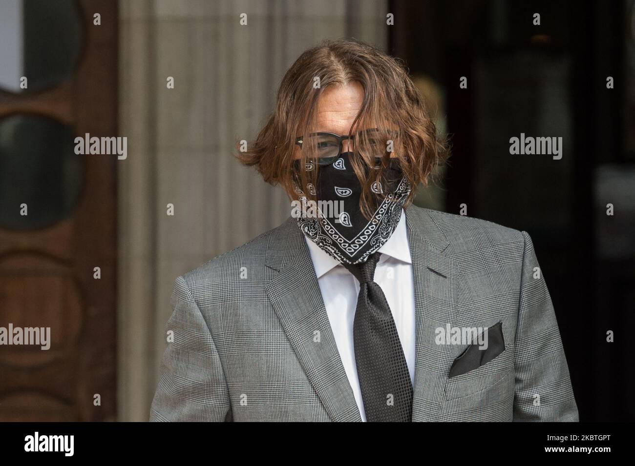 Johnny Depp arrives at the Royal Courts of Justice on the fifth day of ...