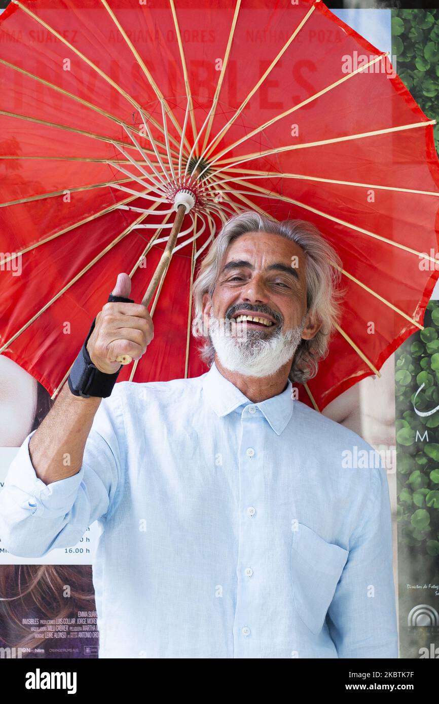 the actor Micky Molina poses during the portrait session in Madrid ...
