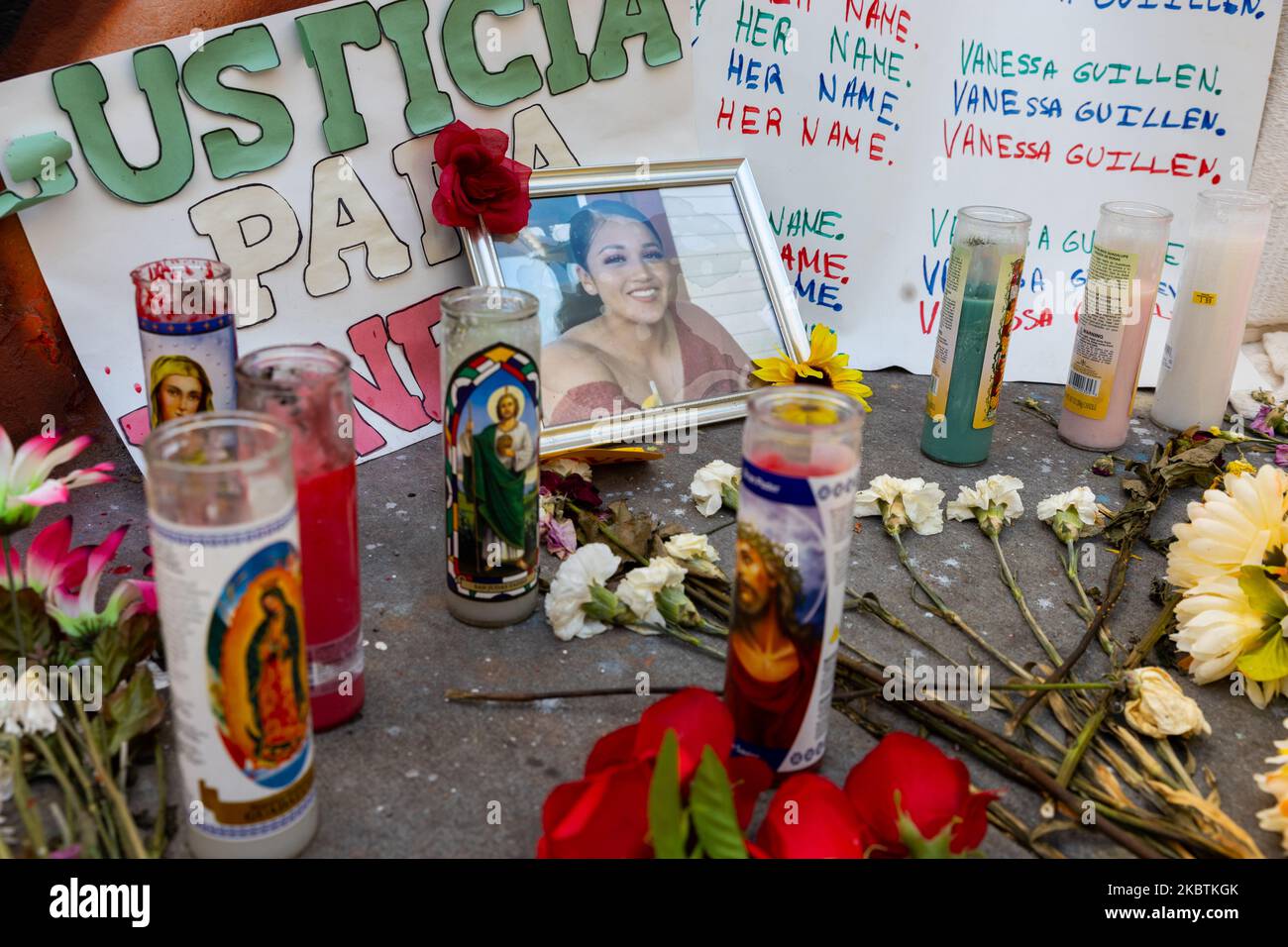 A picture of Army Spc. Vanessa Guillen is seen in Washington, D.C. on ...