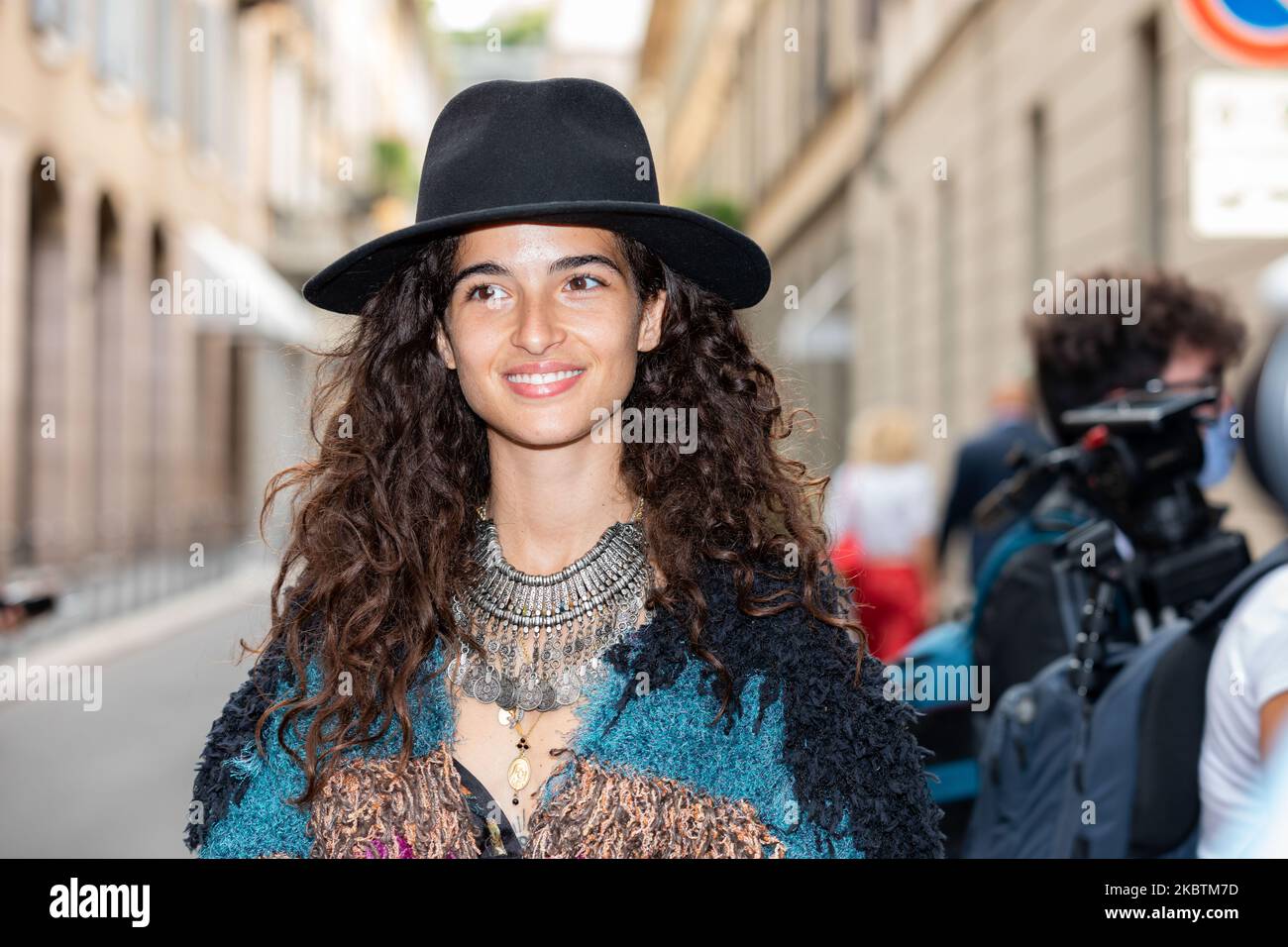 Chiara Scelsi attends the Etro fashion show during Milan Digital ...