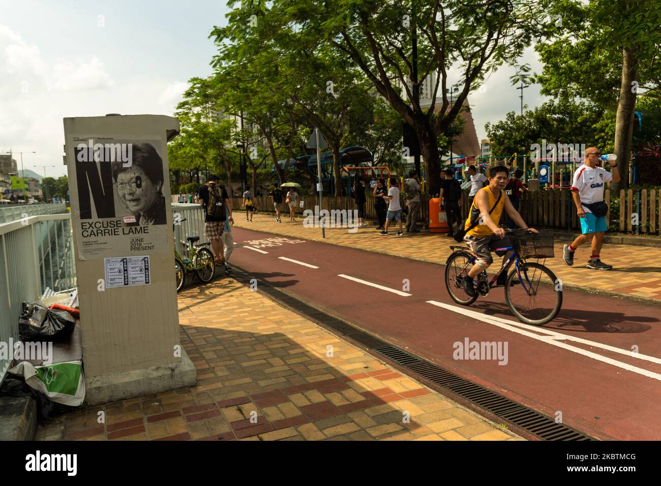 Poster deriding carrie lam hi-res stock photography and images - Alamy
