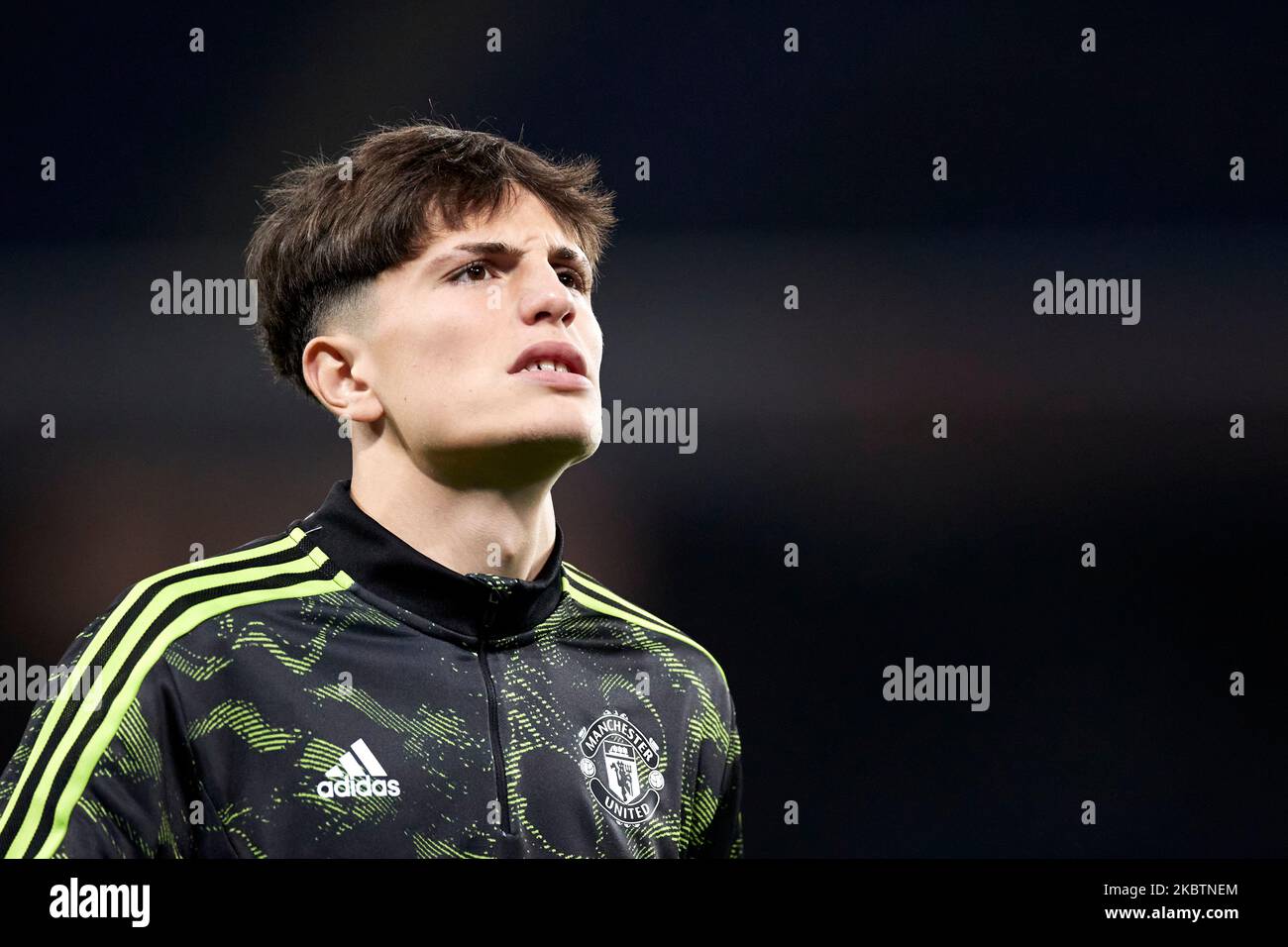 SAN SEBASTIAN, SPAIN - NOVEMBER 03: Alejandro Garnacho of Manchester ...