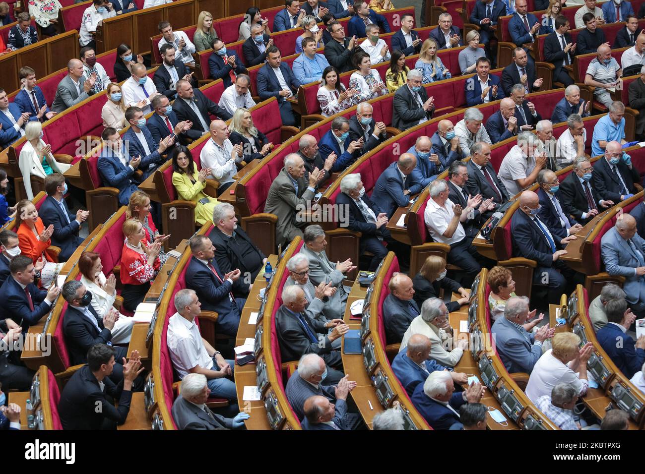 Members of the First independent Ukraine Parliament and acting MPs are ...