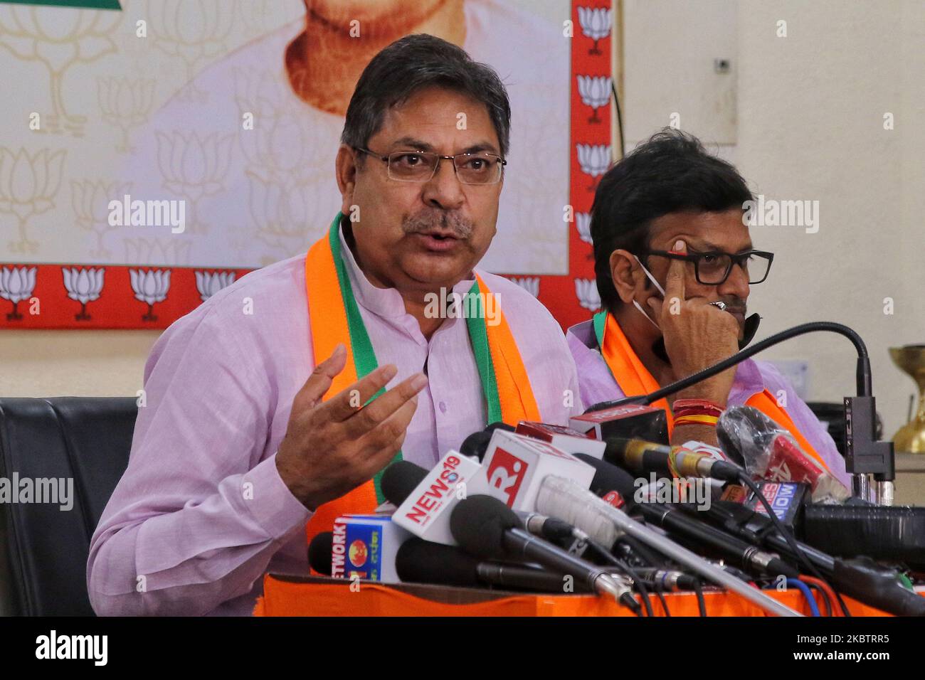 Senior leaders gulab chand kataria hi-res stock photography and images ...