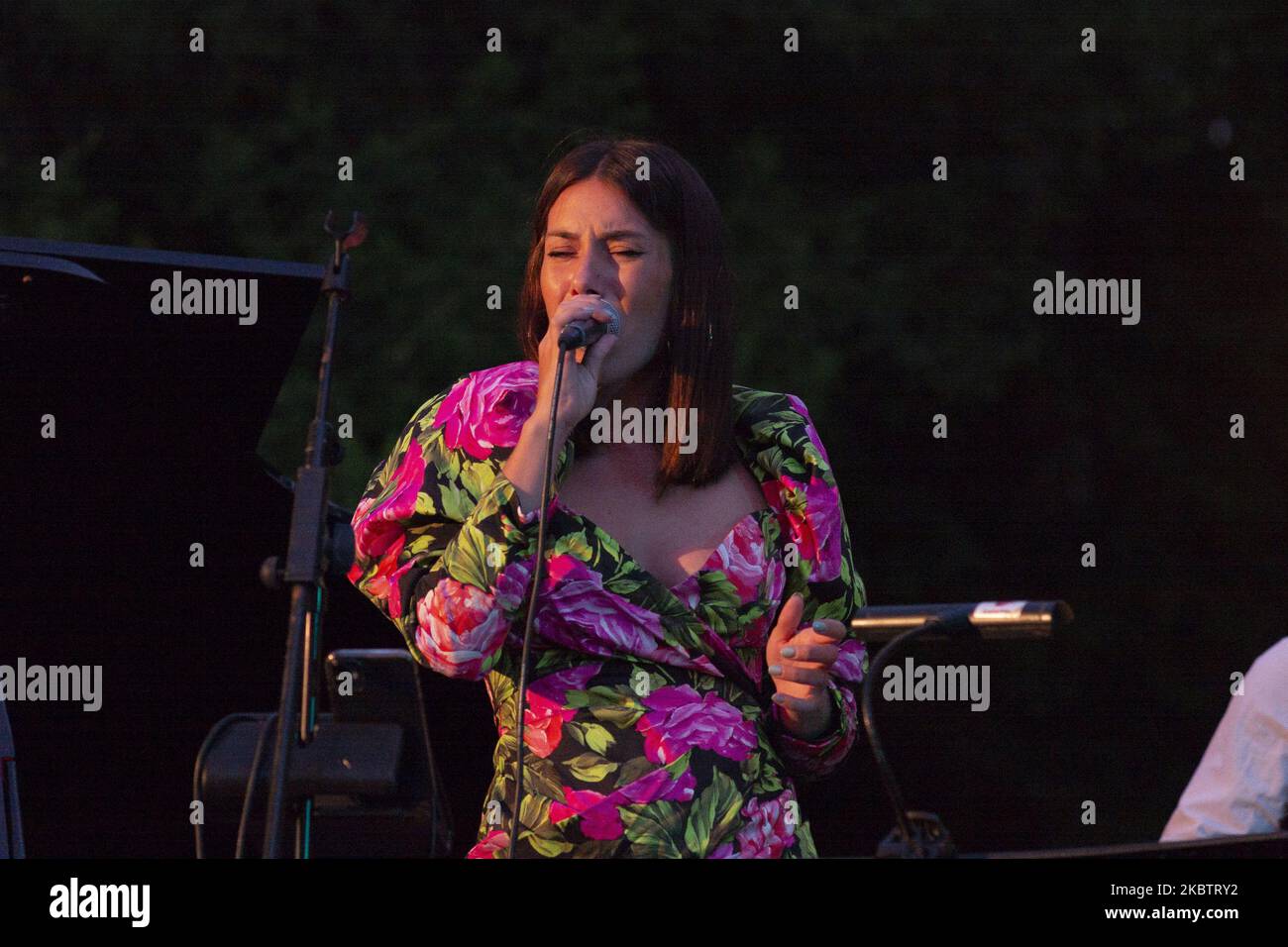 Singer miryam latrece of cuban jazz syndicate hi-res stock photography ...