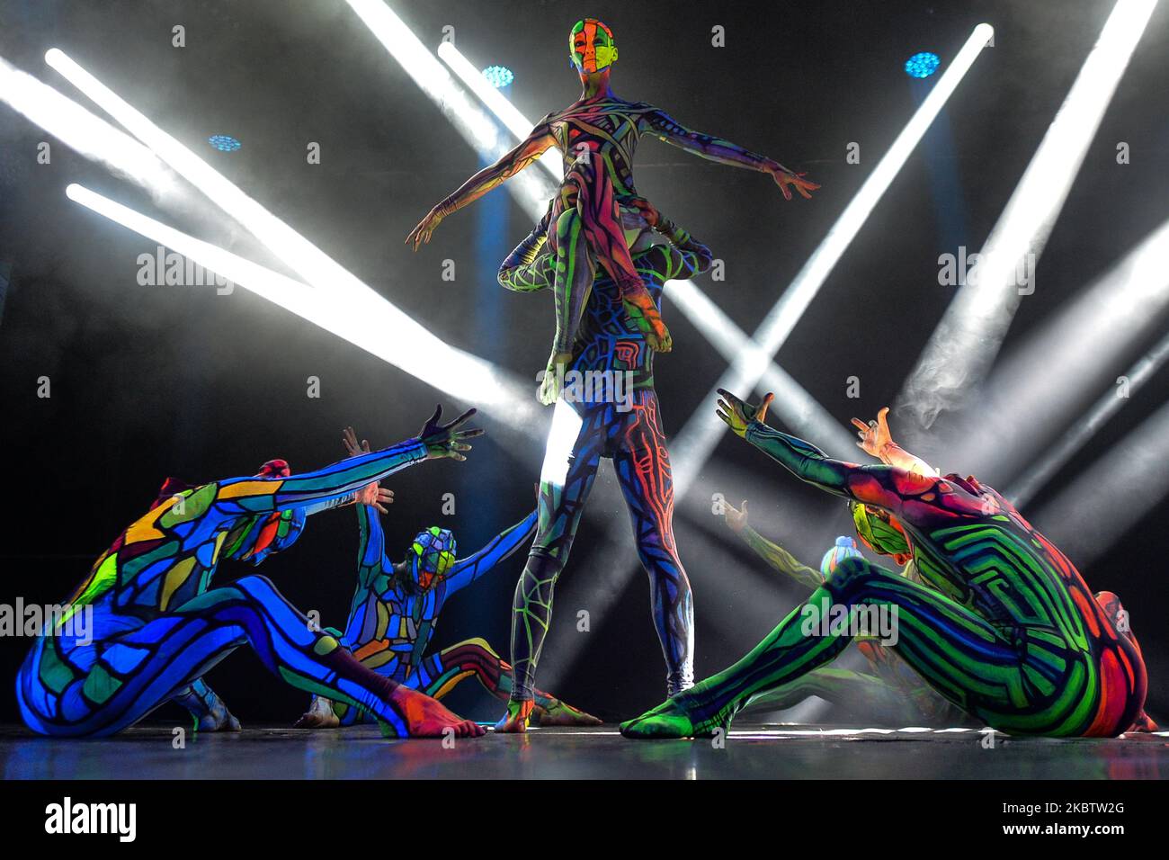 A scene from a new multimedia dance show inspired by the artworks of ...
