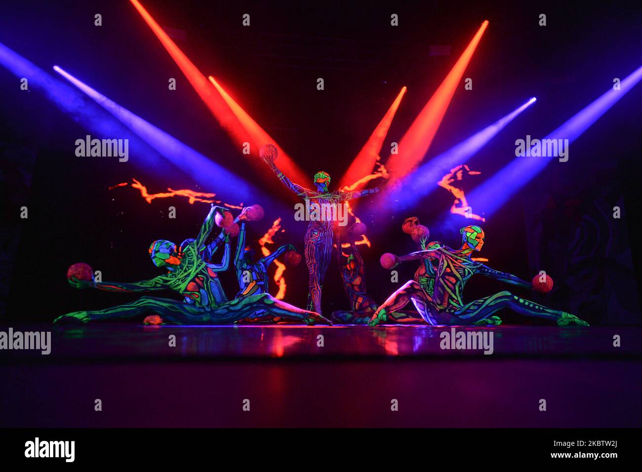 A scene from a new multimedia dance show inspired by the artworks of ...