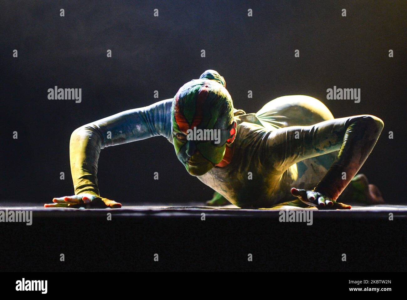 A scene from a new multimedia dance show inspired by the artworks of ...