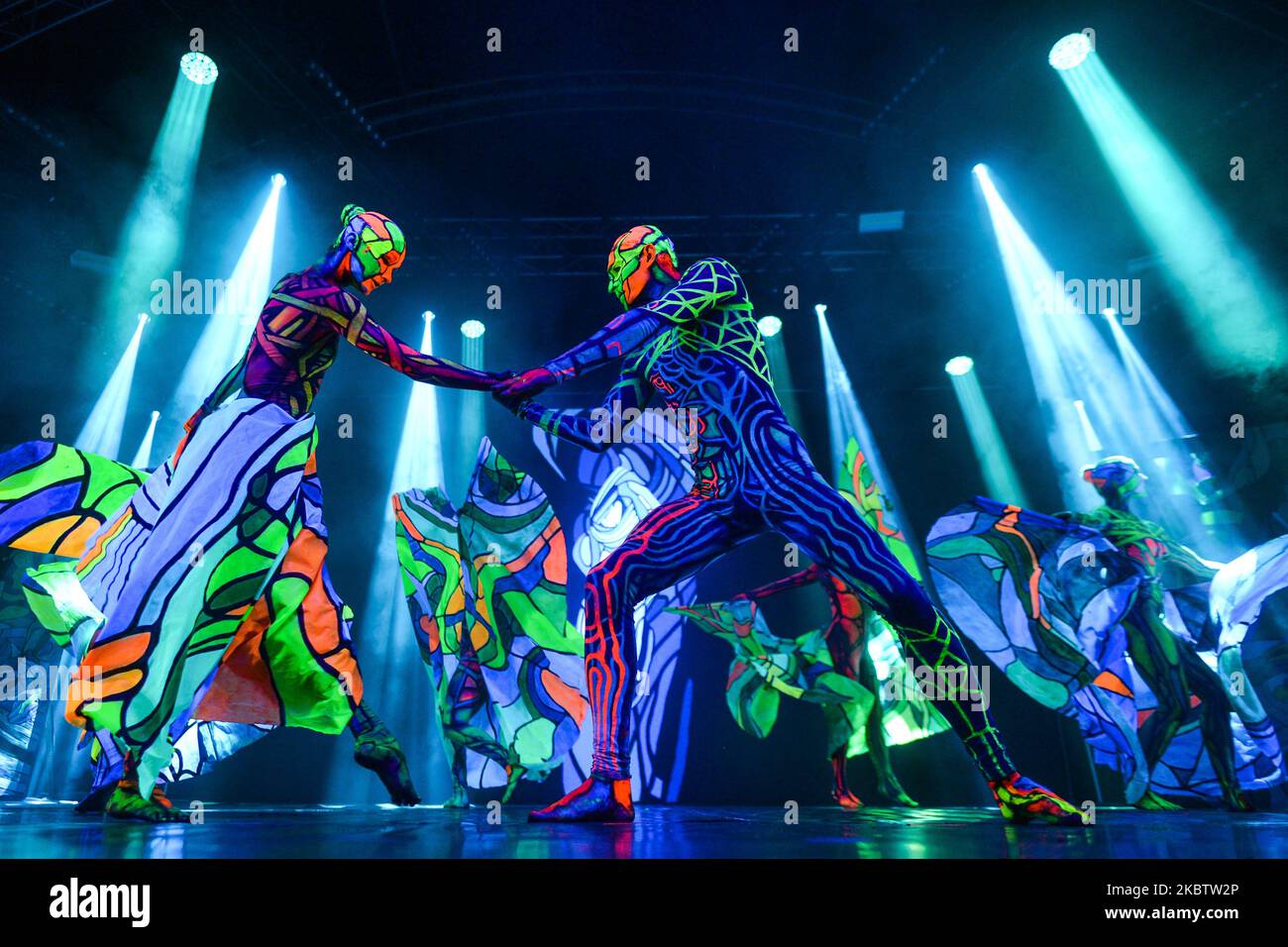 A scene from a new multimedia dance show inspired by the artworks of ...