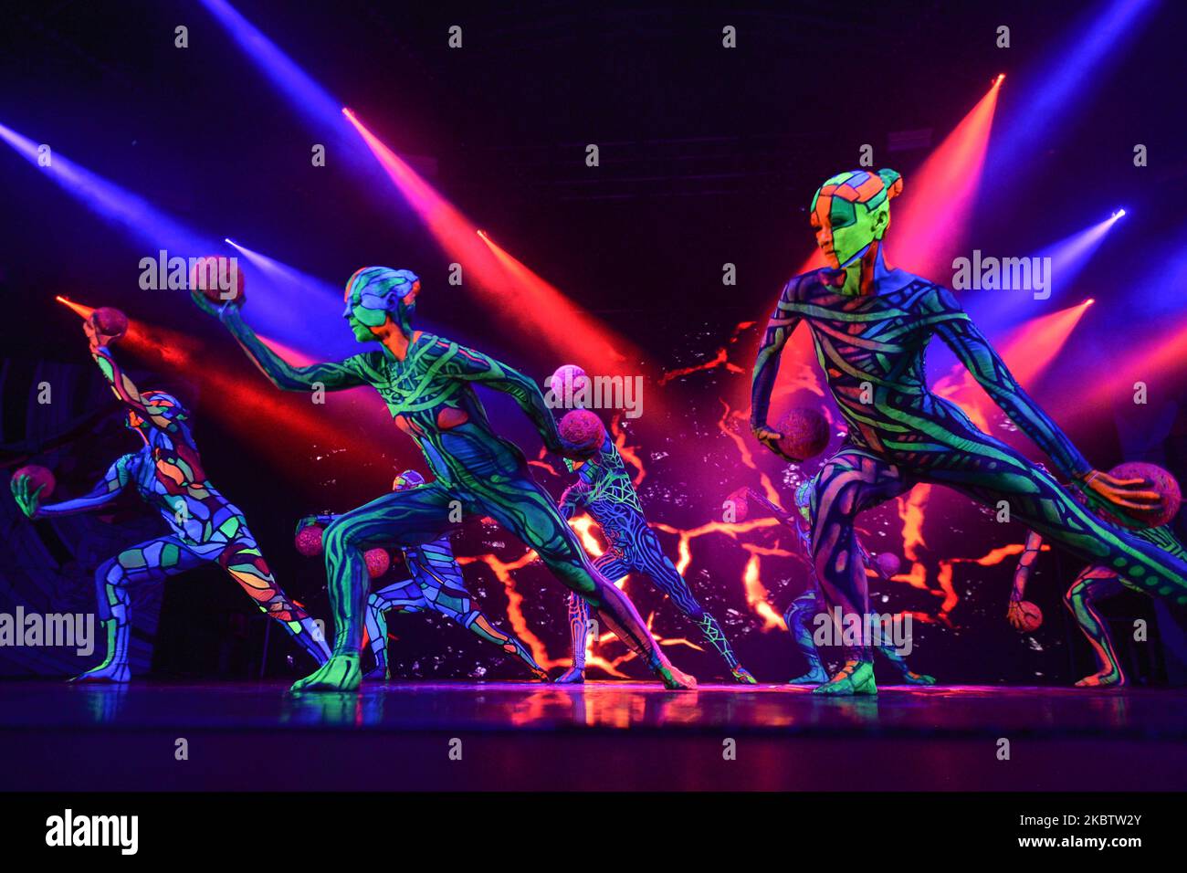 A scene from a new multimedia dance show inspired by the artworks of ...