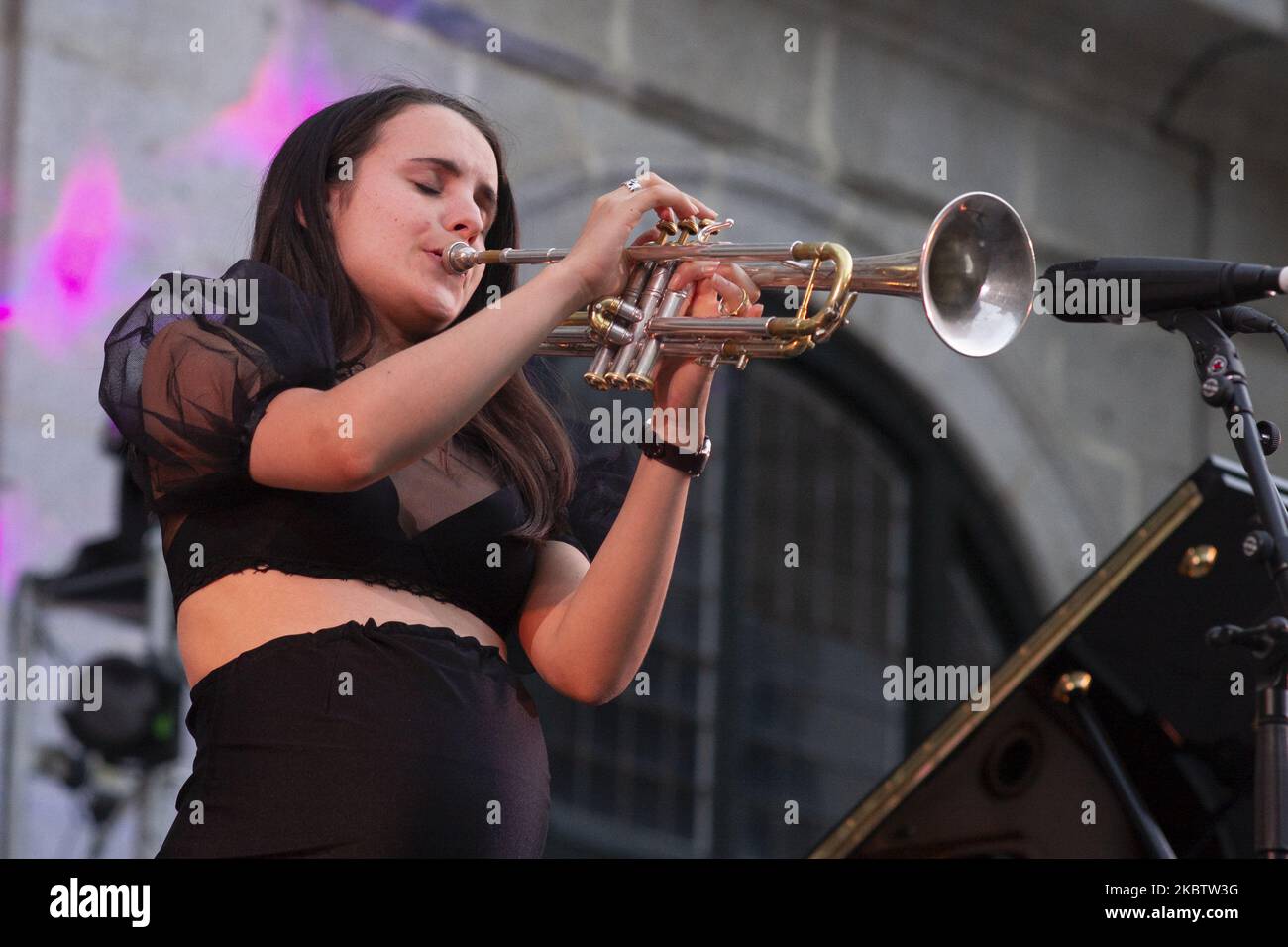 Trumpeter, saxophonist and jazz singer Andrea Motis during their ...