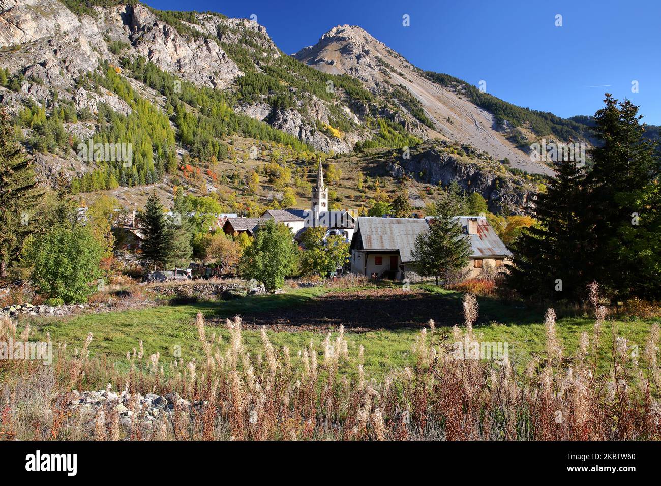 Nevache, Hautes Alpes (French Southern Alps), France, a traditional ...
