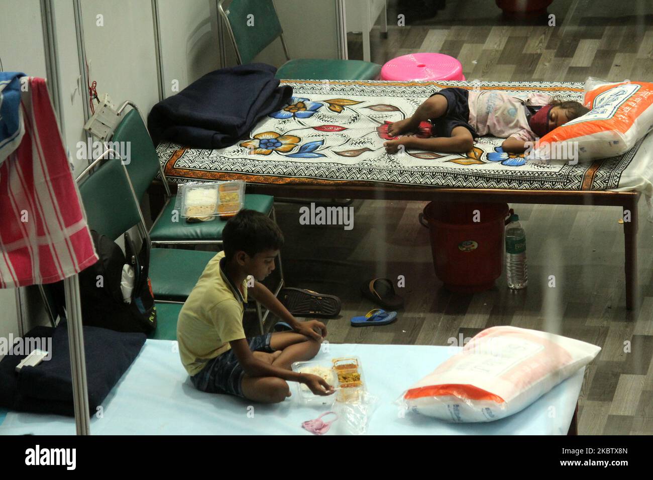 An inside view of an isolation ward at the Commonwealth Games Village ...
