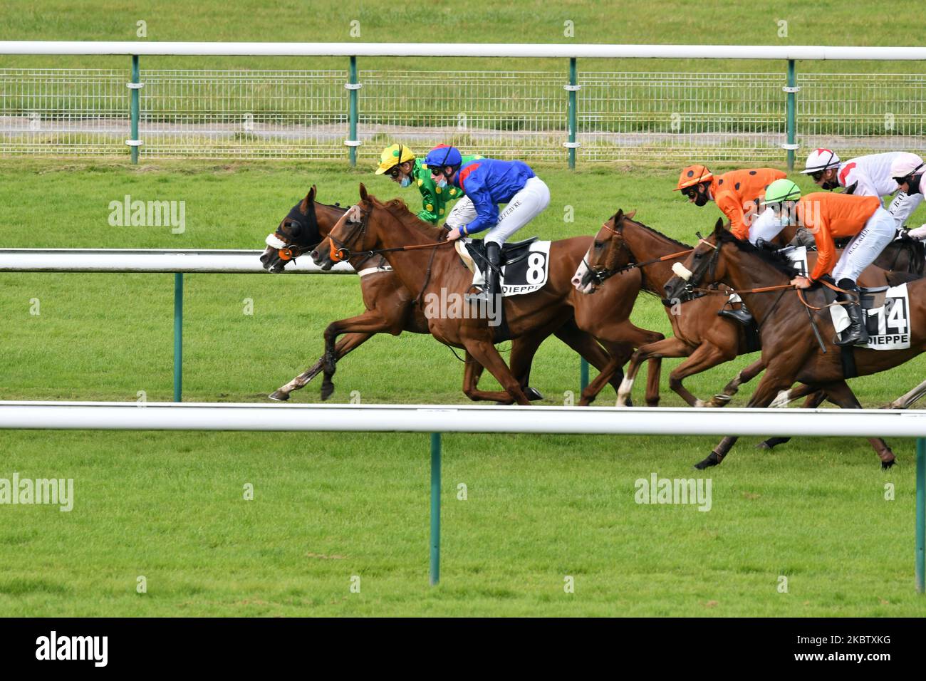 First Horse Races at the Racetrack of Dieppe (Normandy), France, on ...