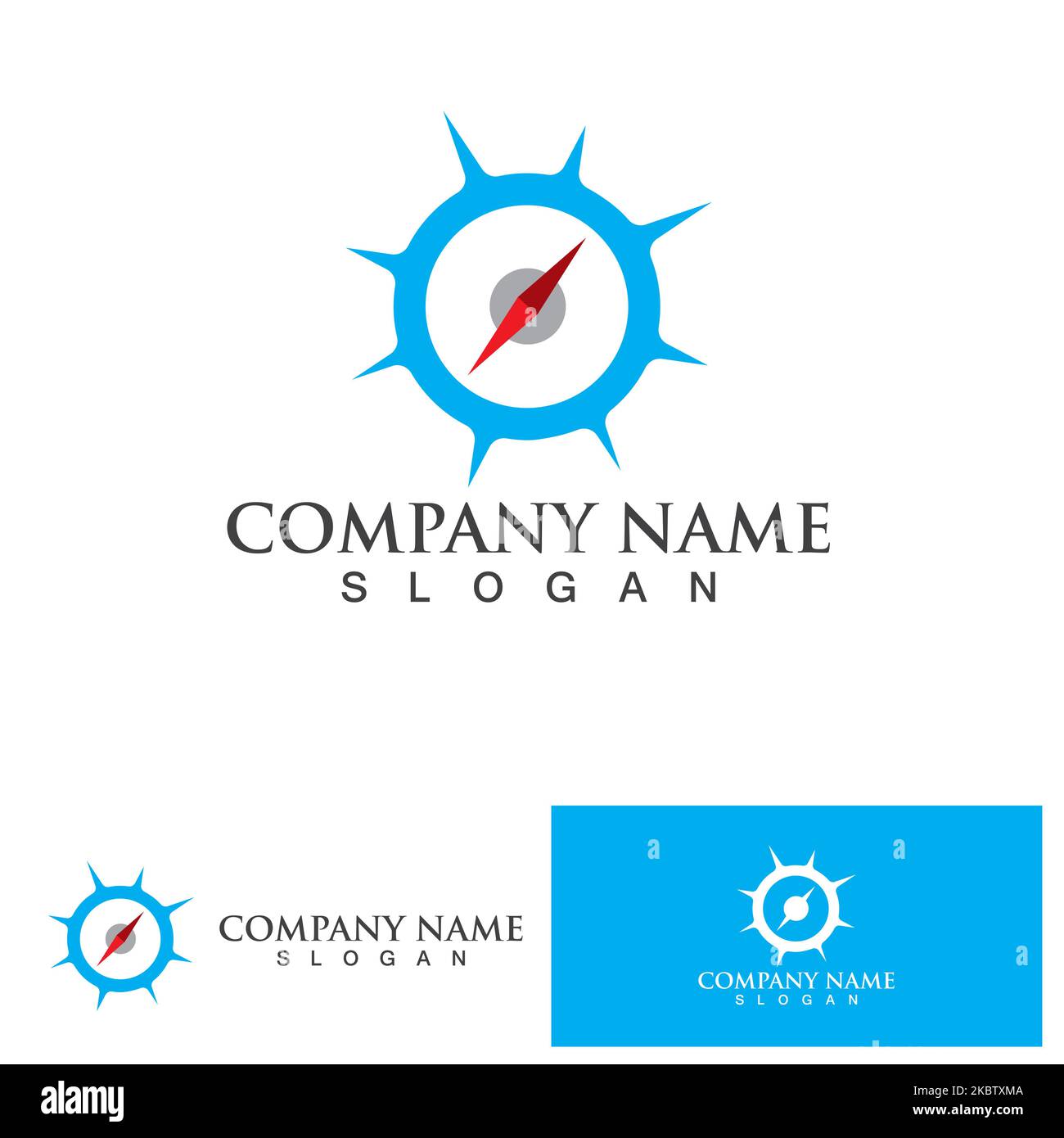 Creative Compass Concept Logo Design Template Stock Vector Image & Art ...