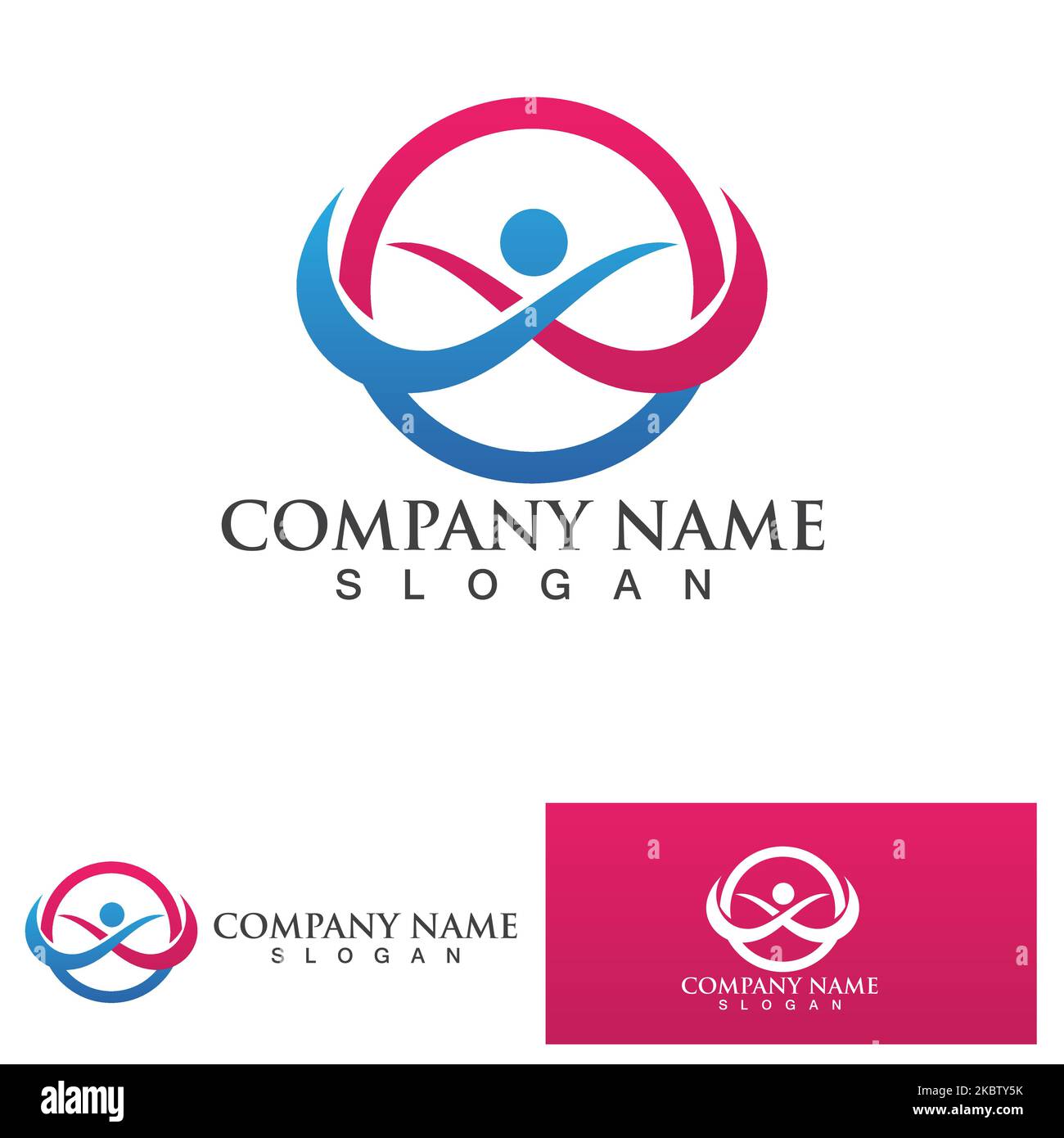 Health People Logo Vector illustration Design Template Stock Vector ...