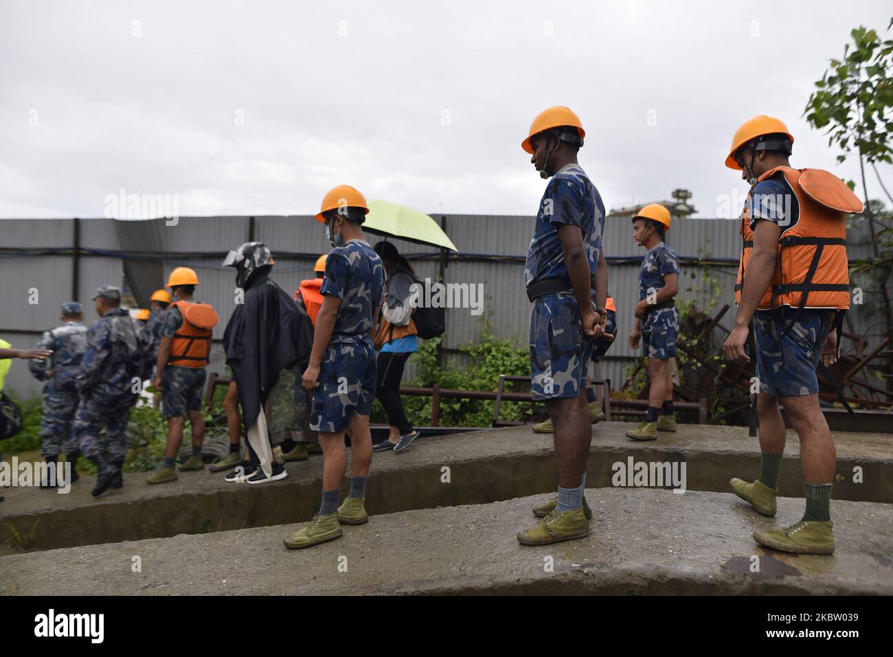 Armed Police Force (APF) arrive to rescue people affected due to ...