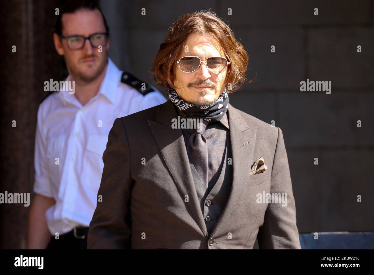 Actor and musician Johnny Depp arriving at the High Court in London ...