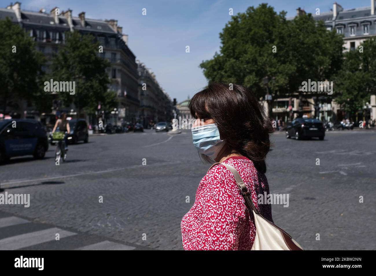 Daily life in central Paris, France on July 18, 2020. The French ...