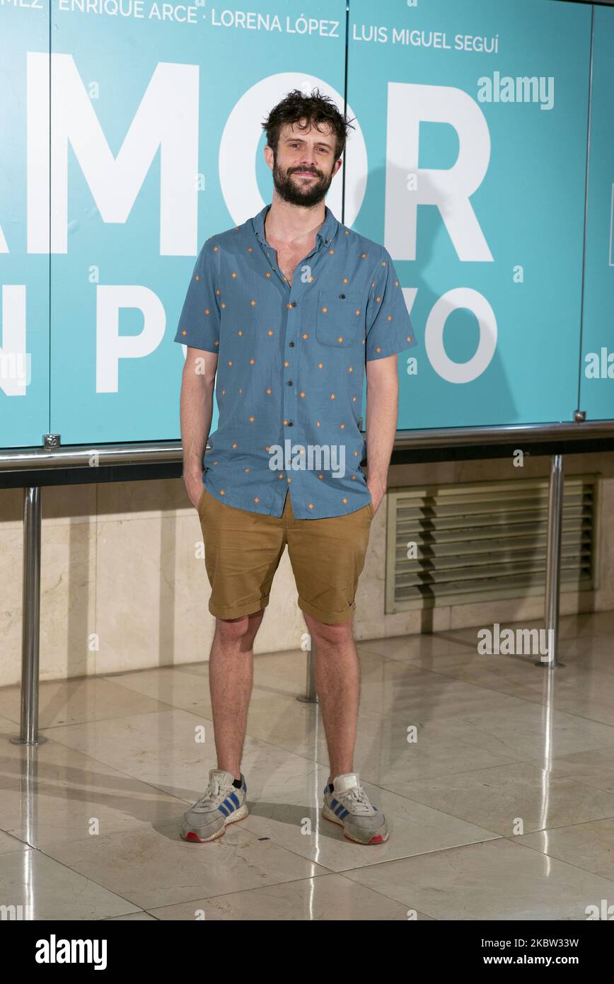 Juan Blanco poses for the photographer during the premier of the film ...