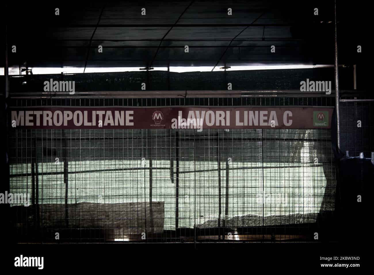 Metro c of romes subway new segment station hi-res stock photography ...