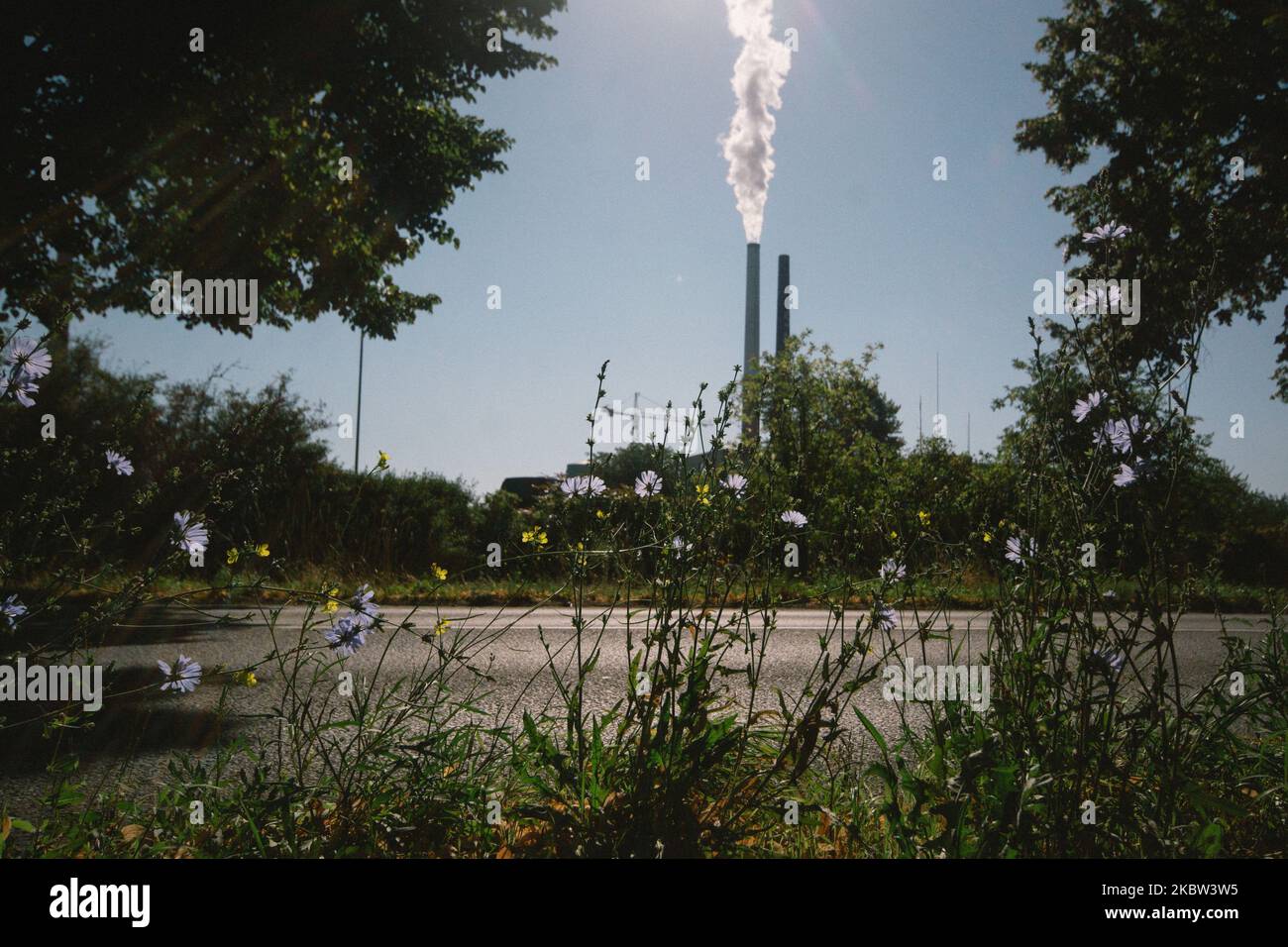 General view of Shell oil refinery in Cologne, Germany, on July 23 ...