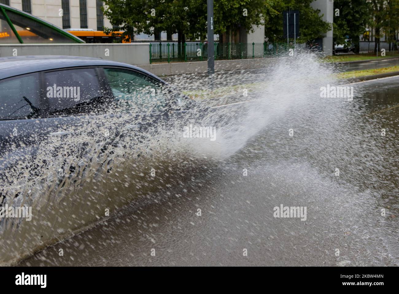 Flooding in Milan after heavy thunderstorms in the morning, Milano ...