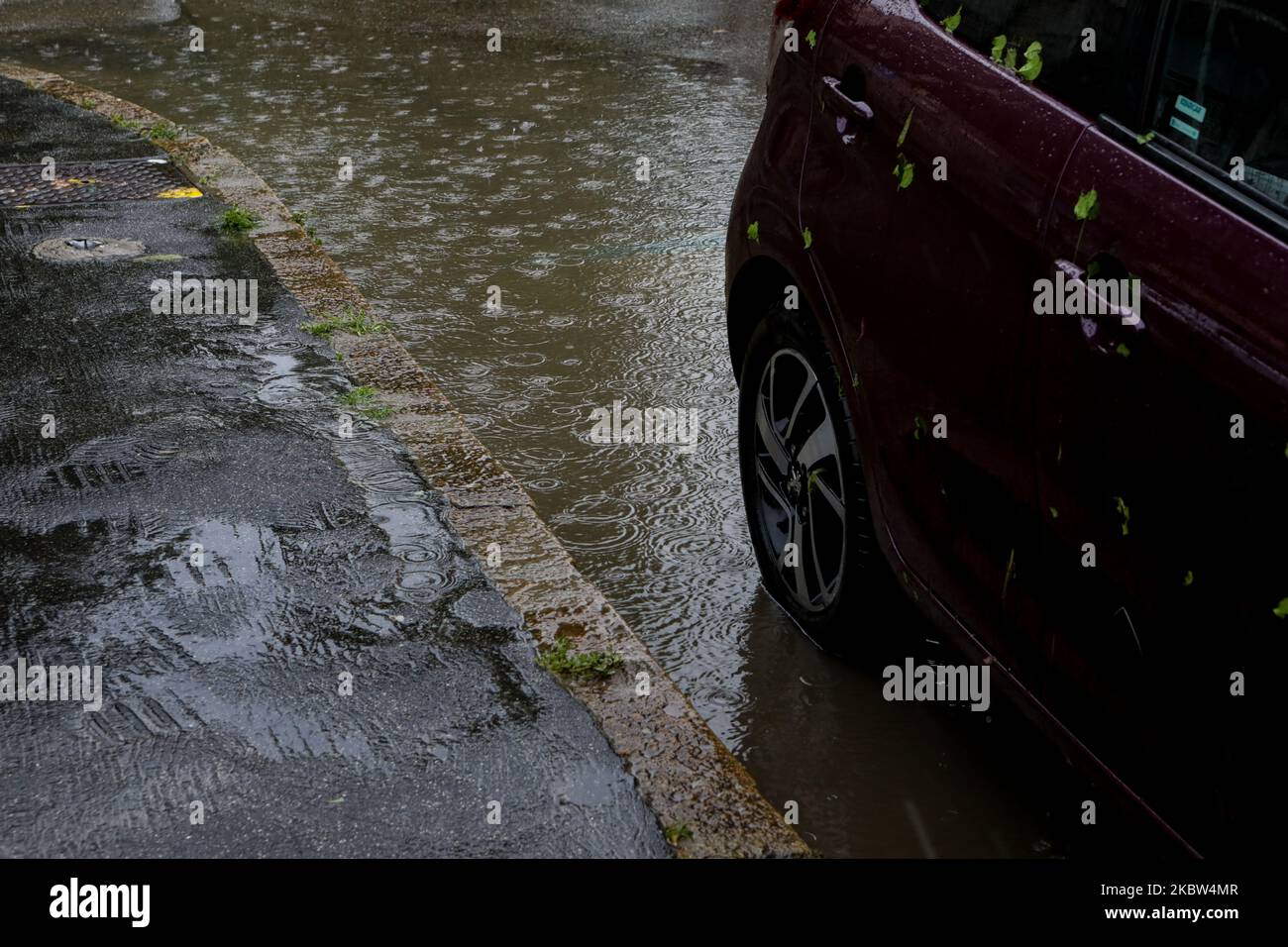 Flooding in Milan after heavy thunderstorms in the morning, Milano ...