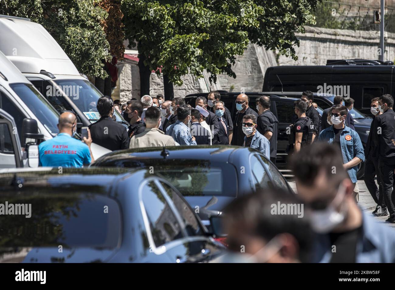 Turkey's President Recep Tayyip Erdogan arrives to Hagia Sophia Mosque ...