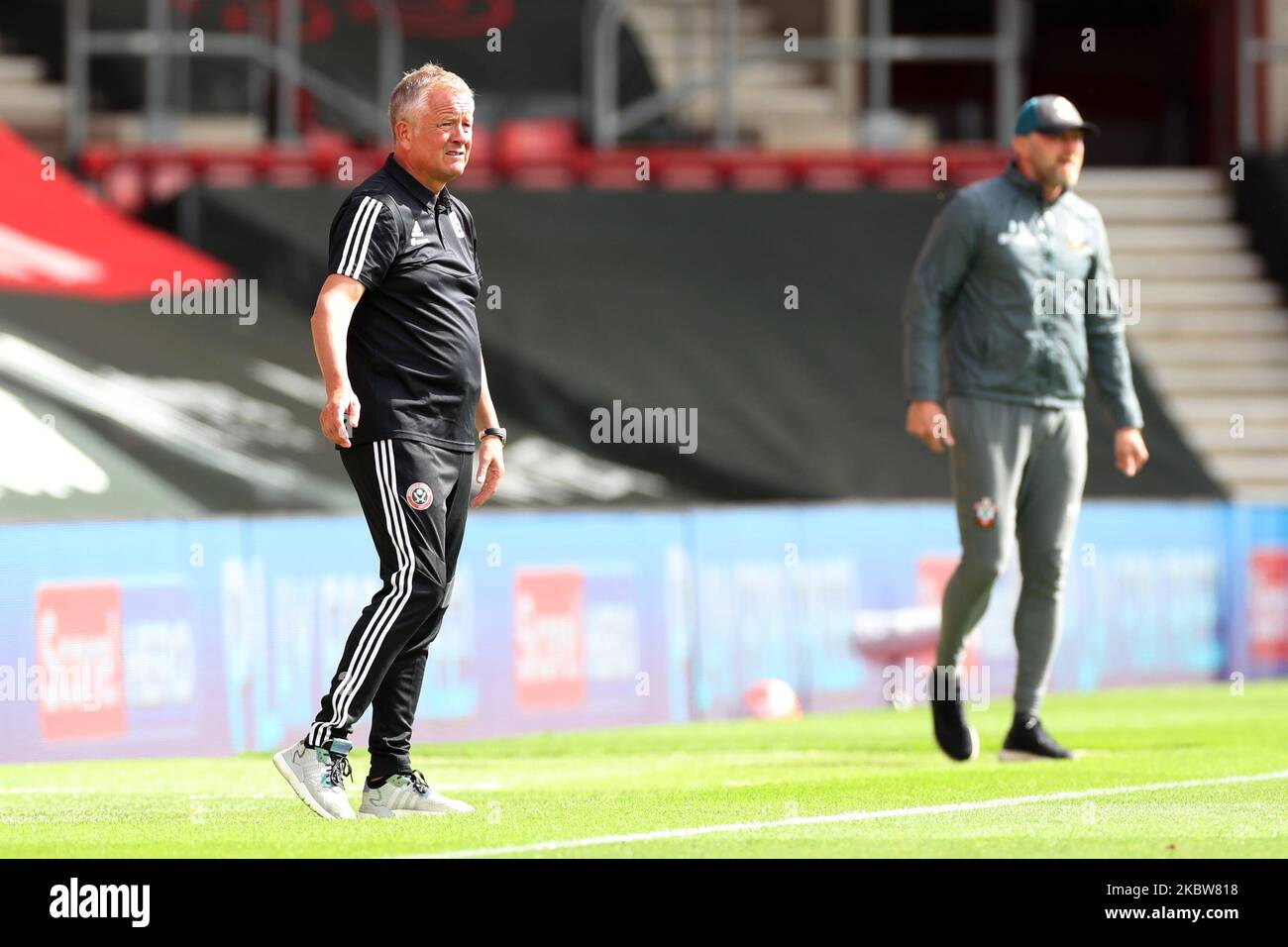 Sheffield United manager Chris Wilder during the Premier League match ...