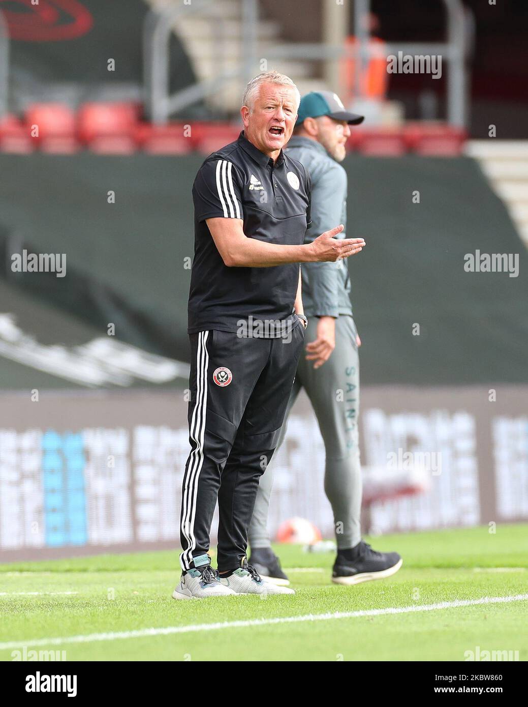 Sheffield United manager Chris Wilder during the Premier League match ...