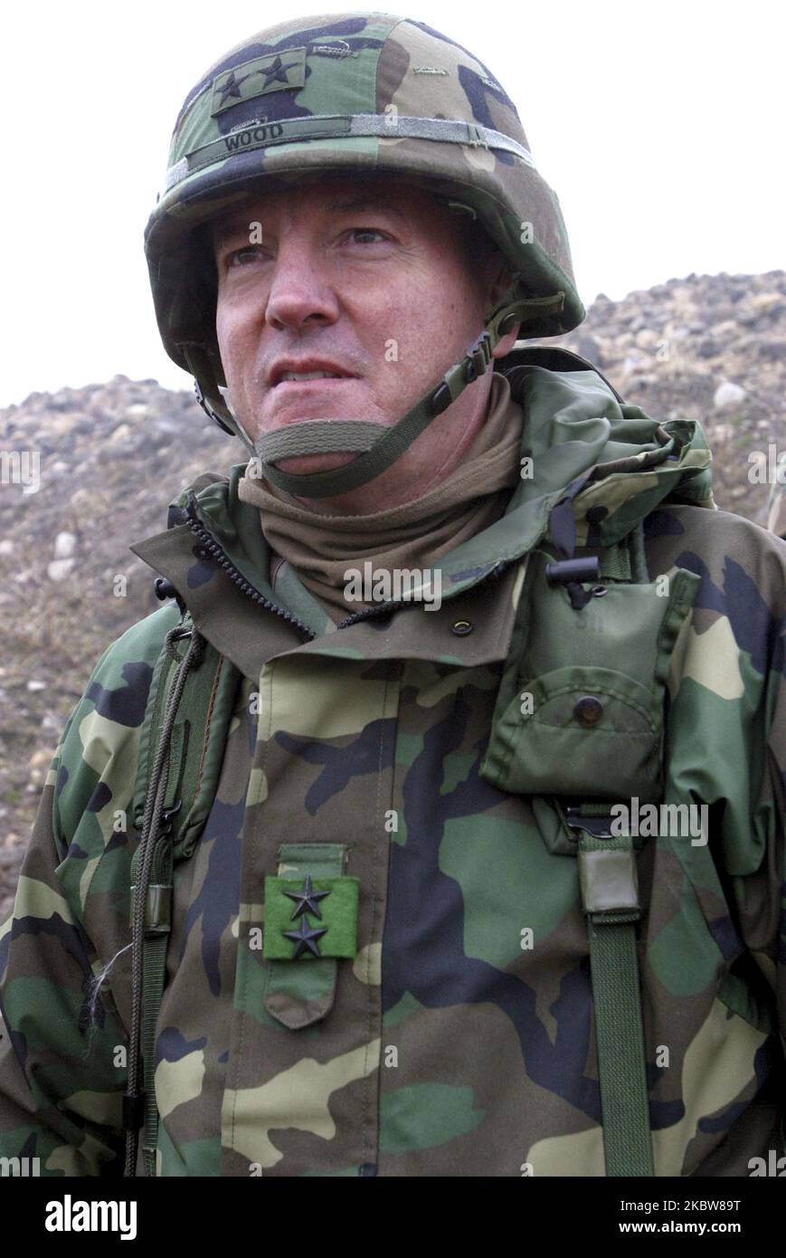 U.S. Army General Wood take part in an Joint drill near DMZ at Paju ...