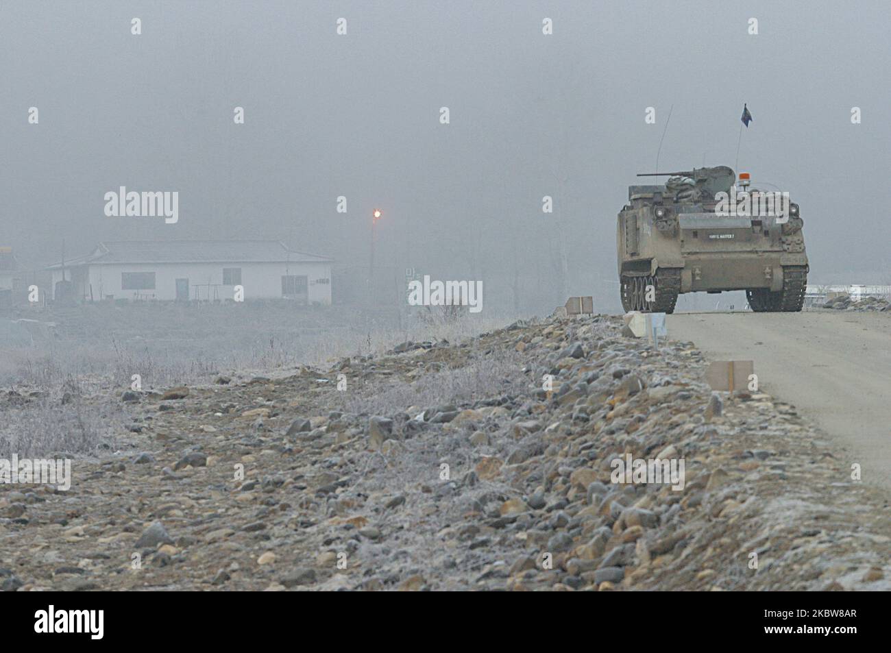 Us military tank blocked road hi-res stock photography and images - Alamy