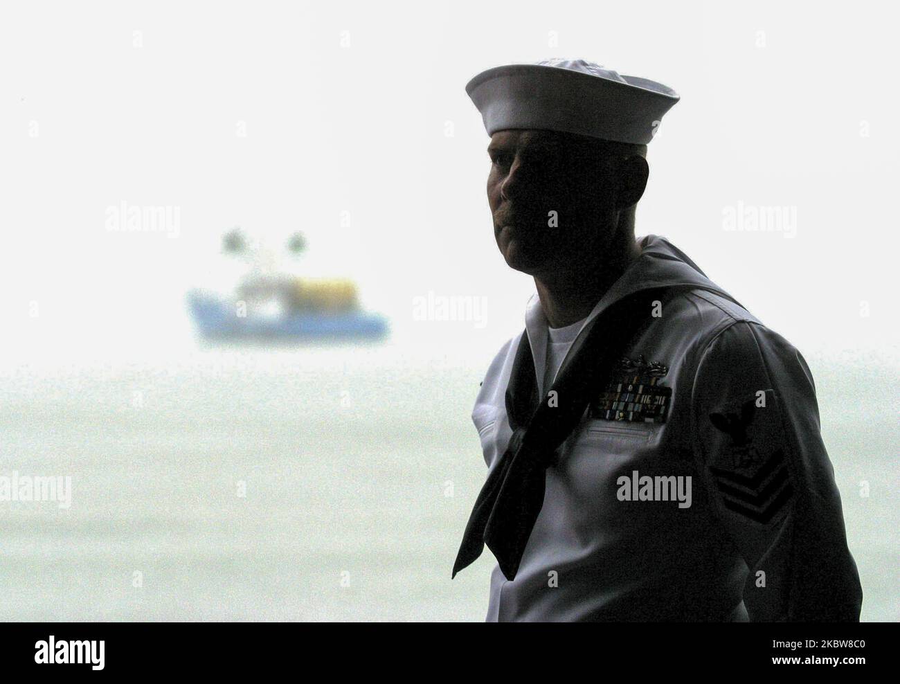 May 30, 2003-Busan, South Korea-US Navy attend their war victory event ...