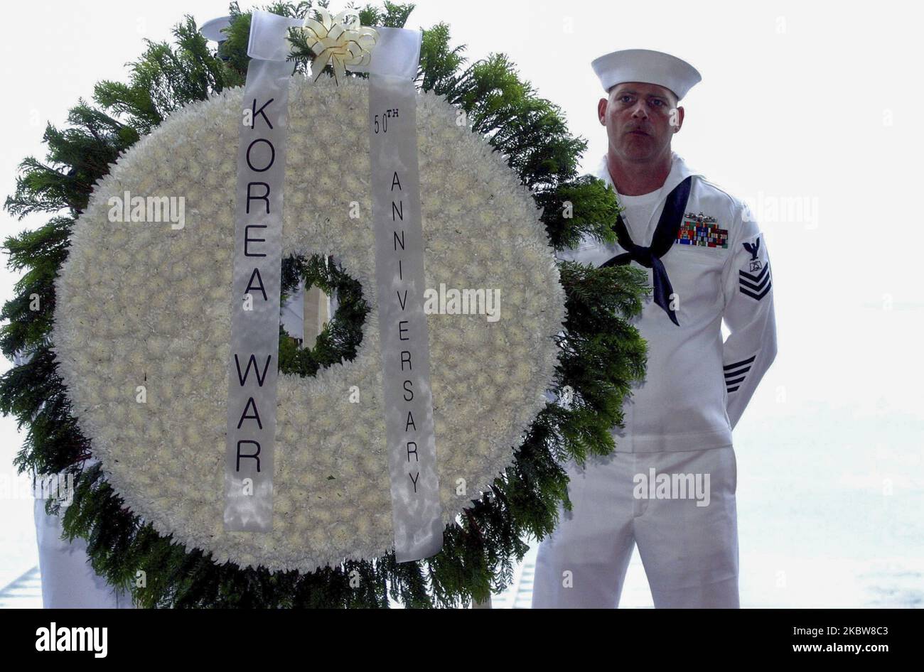 May 30, 2003-Busan, South Korea-US Navy attend their war victory event ...