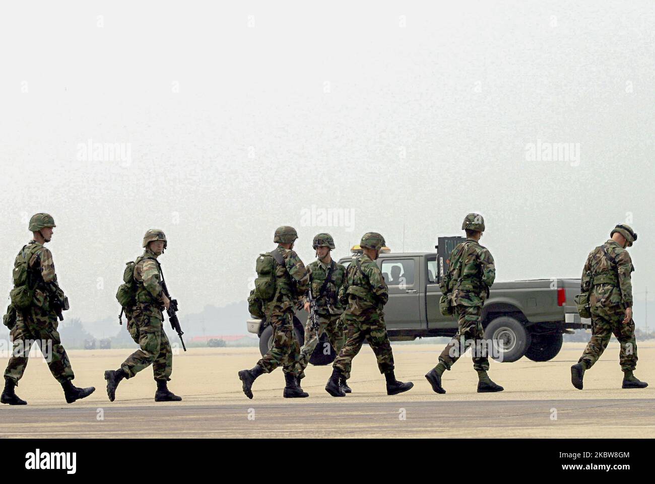 South korea us military brigade stryker crew hi-res stock photography ...