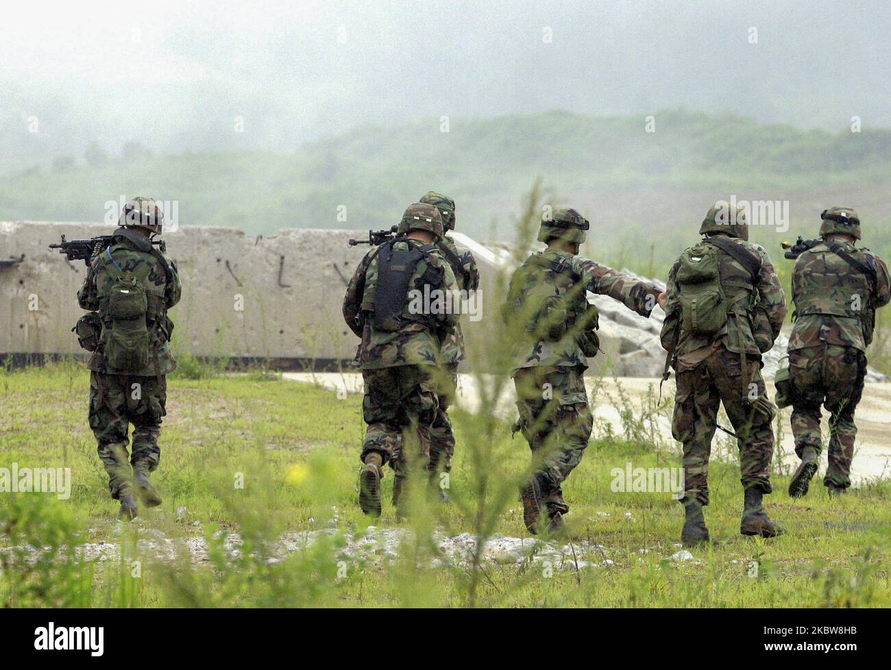 August 4, 2003-Pocheon, South Korea-US Military brigade Stryker and ...