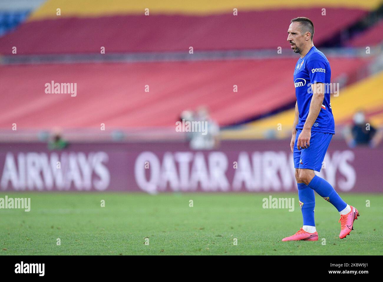 Franck Ribery of ACF Fiorentina during the Serie A match between AS ...