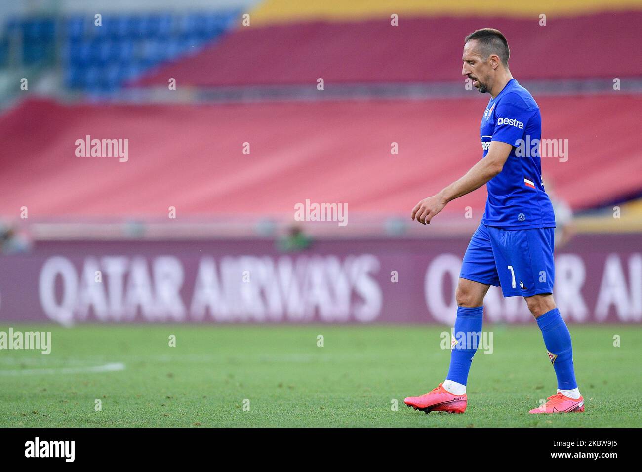 Franck Ribery of ACF Fiorentina during the Serie A match between AS ...
