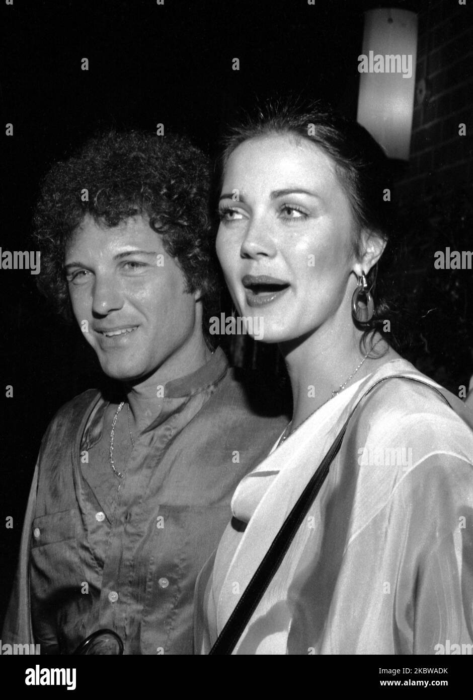 Lynda Carter and Ron Samuels seen exiting Mr. Chow's Restaurant on ...