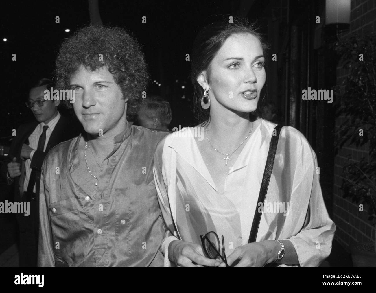 Lynda Carter and Ron Samuels seen exiting Mr. Chow's Restaurant on ...