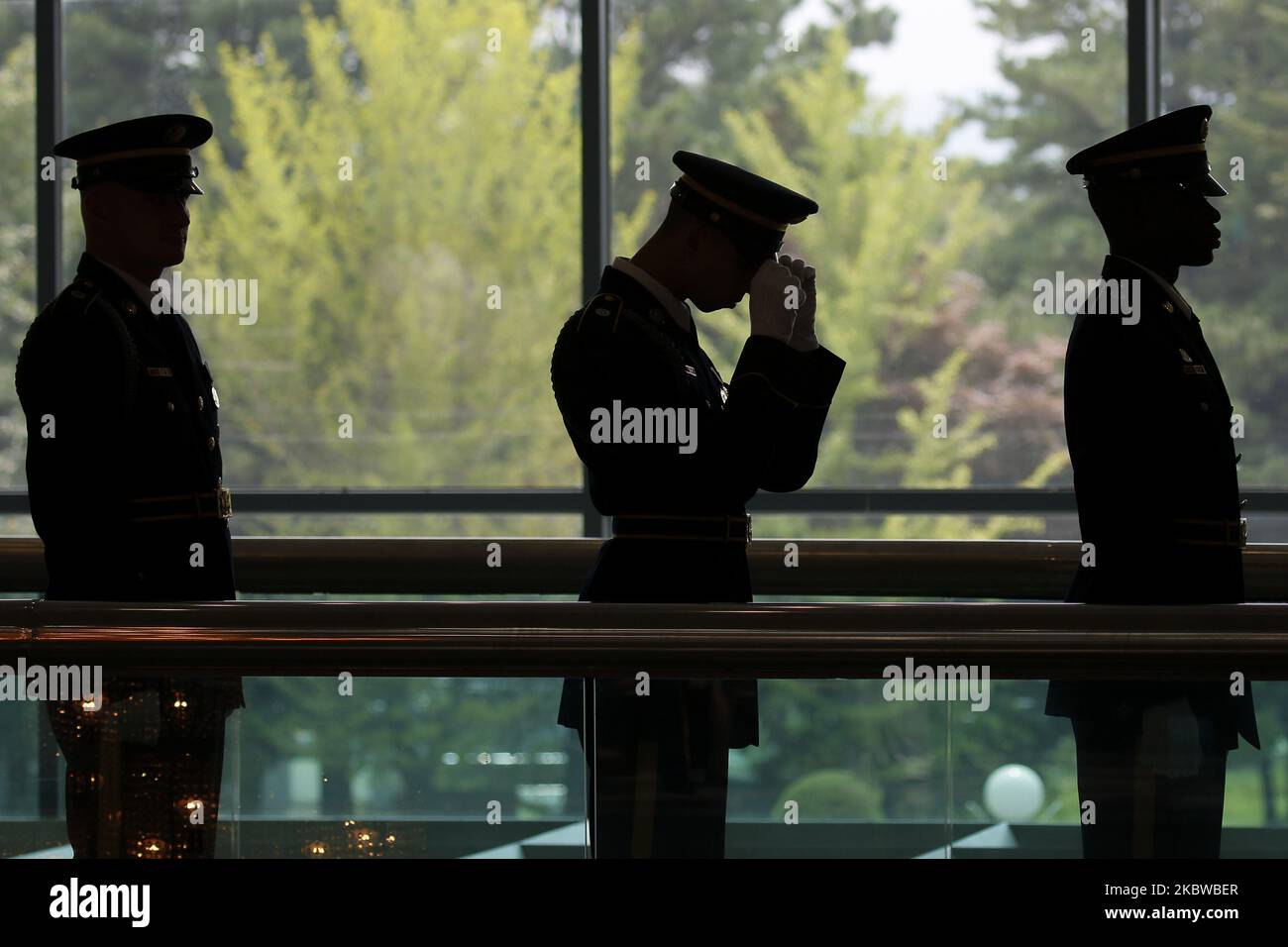 July 27, 2019-Paju, South Korea-UNC Honor Guard standby for Armistice ...