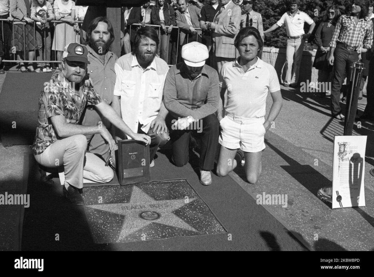 The Beach Boys receive their star on The Hollywood Walk Of Fame on ...