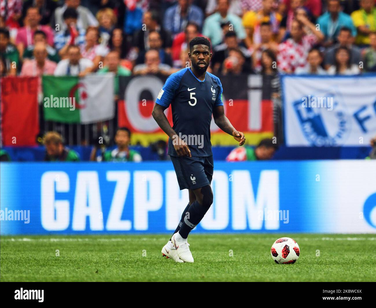 Samuel Umtiti during the FIFA World Cup match France versus Croatia at ...
