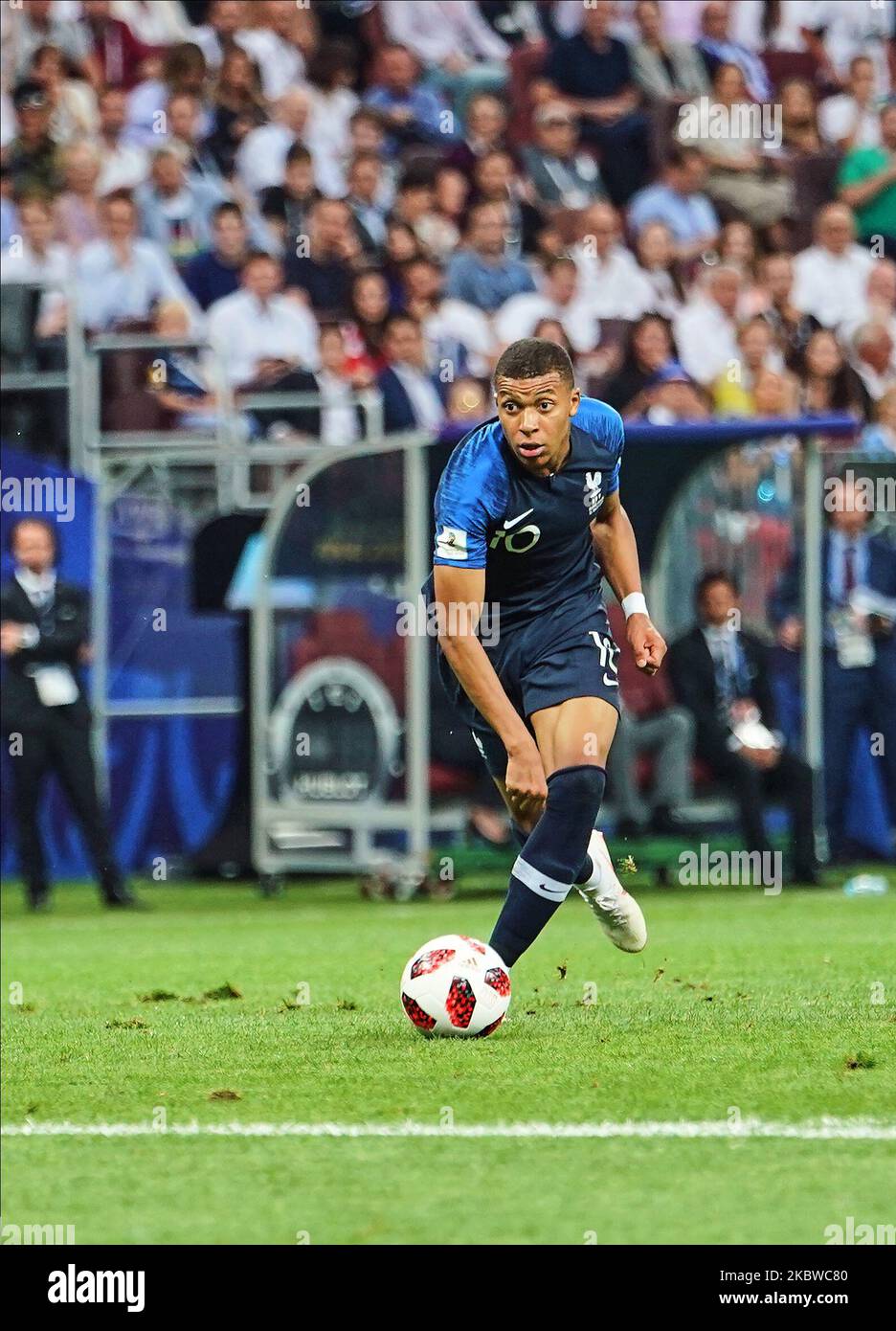 Kylian Mbappé during the FIFA World Cup match France versus Croatia at ...